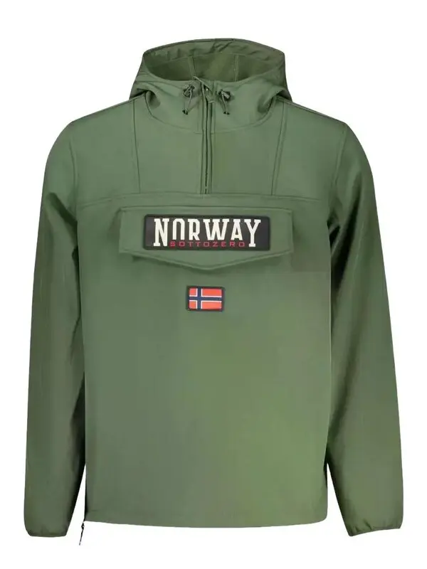NORWAY 1963 Logo-patch Hooded Jacket - Green