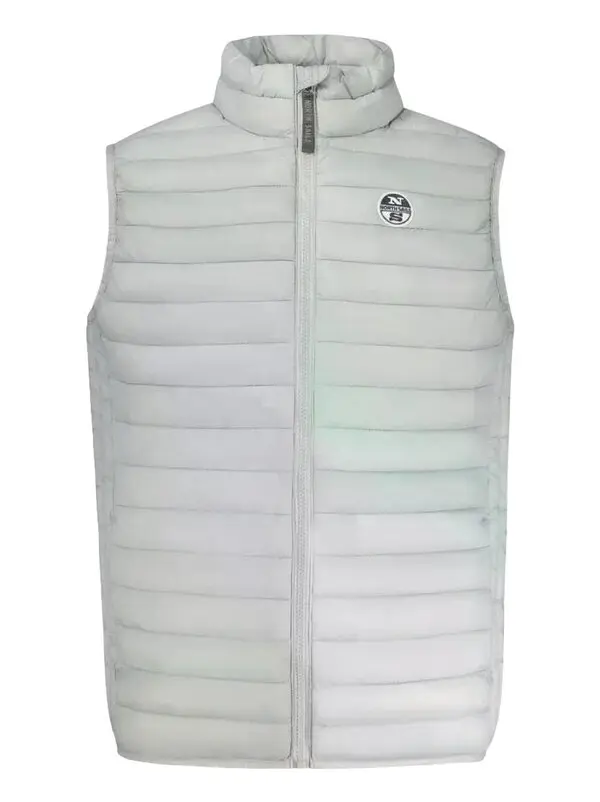 NORTH SAILS Quilted Gilet With Logo Patch - Grey