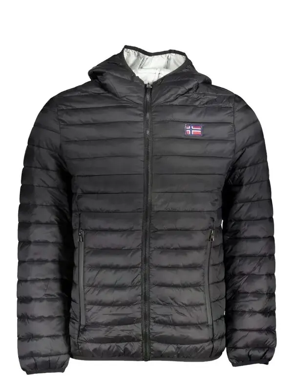 NORWAY 1963 Quilted Jacket With Logo Patch - Black