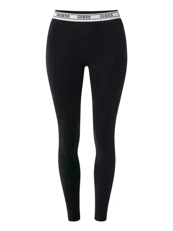 Guess Aline Logo-waistband Leggings - Black