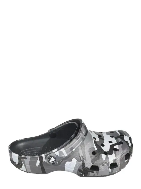 CROCS Camouflage-print Mules - Grey