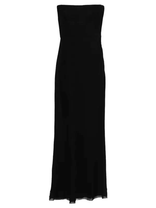 Prada Strapless Maxi Dress - Black