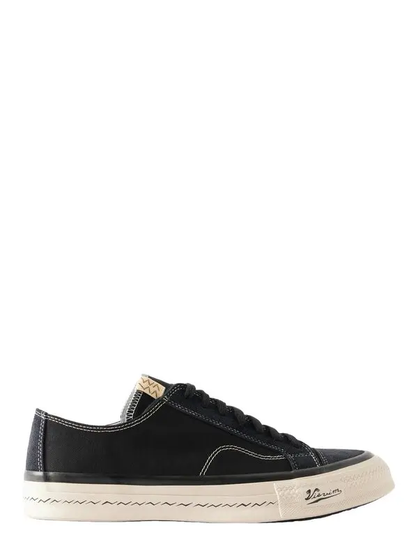Visvim Nolan Suede-trimmed Canvas Sneakers - Black