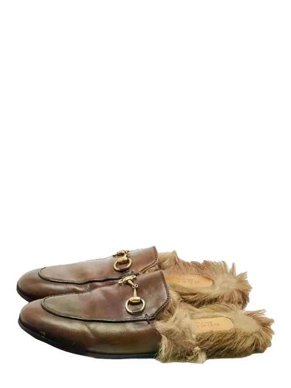 Gucci Princetown Mules - Brown