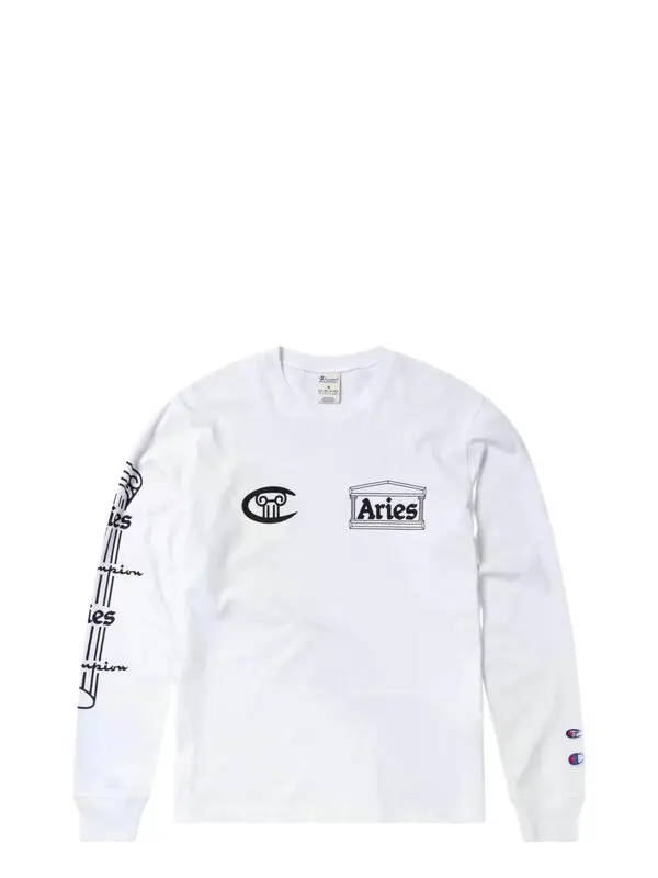 Champion X Aries Logo-print Sweatshirt - White