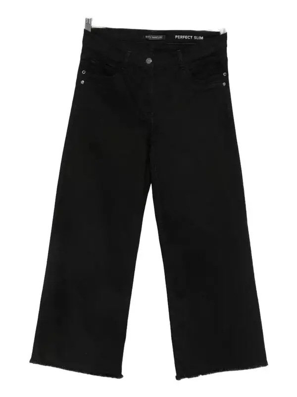 BETTY BARCLAY Sally Wide-leg Jeans - Black