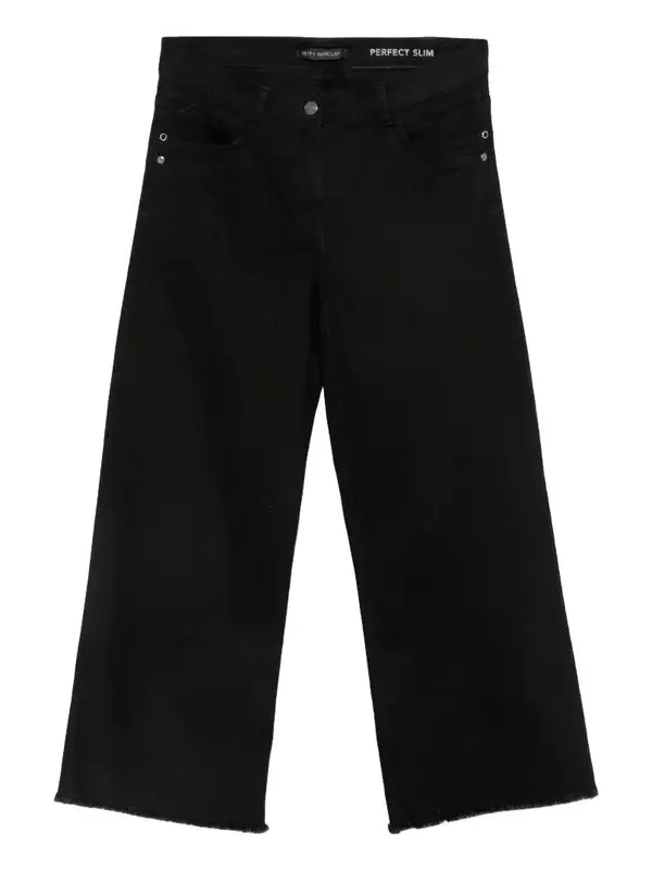 BETTY BARCLAY Sally Wide-leg Jeans - Black