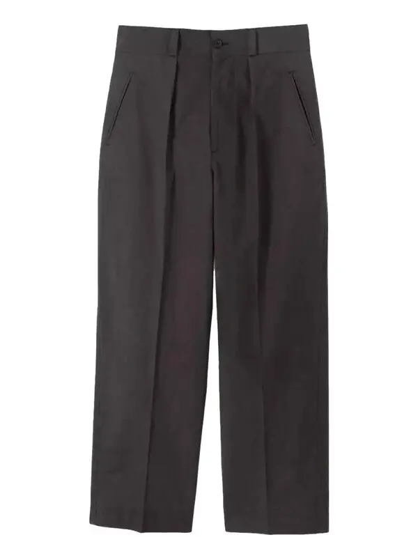 MARGARET HOWELL Pleated Jet-pocket Trousers - Grey