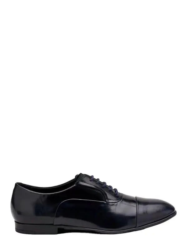 FRAU Polished-leather Oxford Shoes - Blue