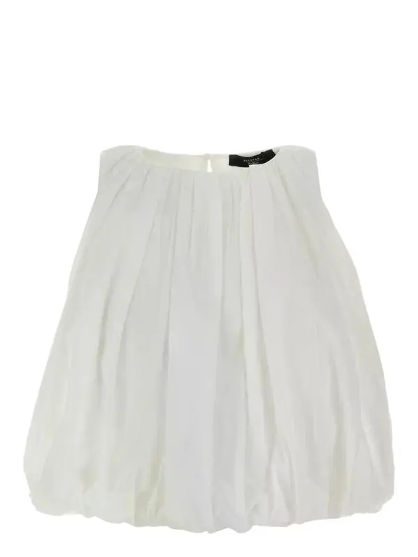 Max Mara Bubble-hem Top - White