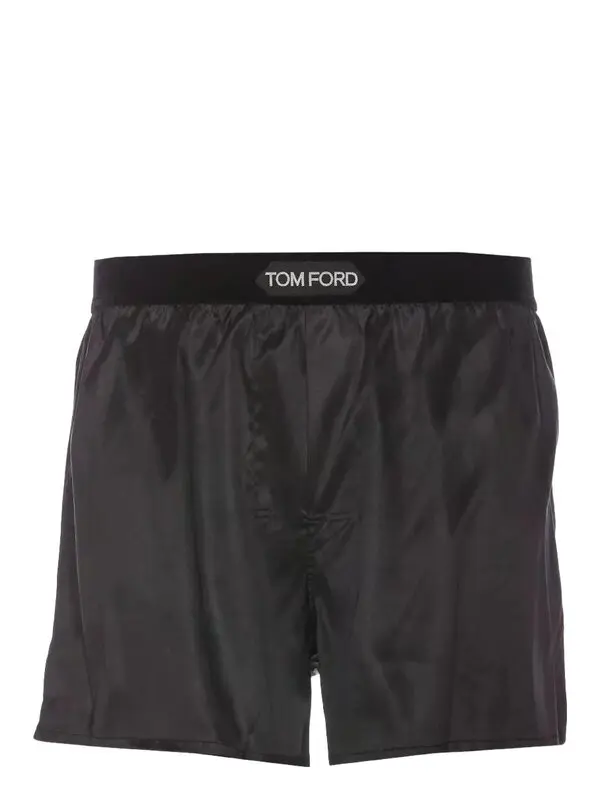 TOM FORD Logo-patch Boxers - Black