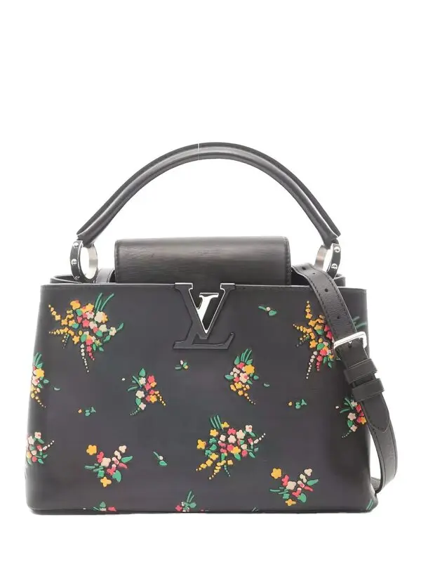 LOUIS VUITTON Capucines Blossom Handbag - Black