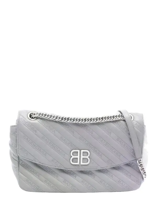 Balenciaga 2000s Bb Chain-strap Shoulder Bag - Grey