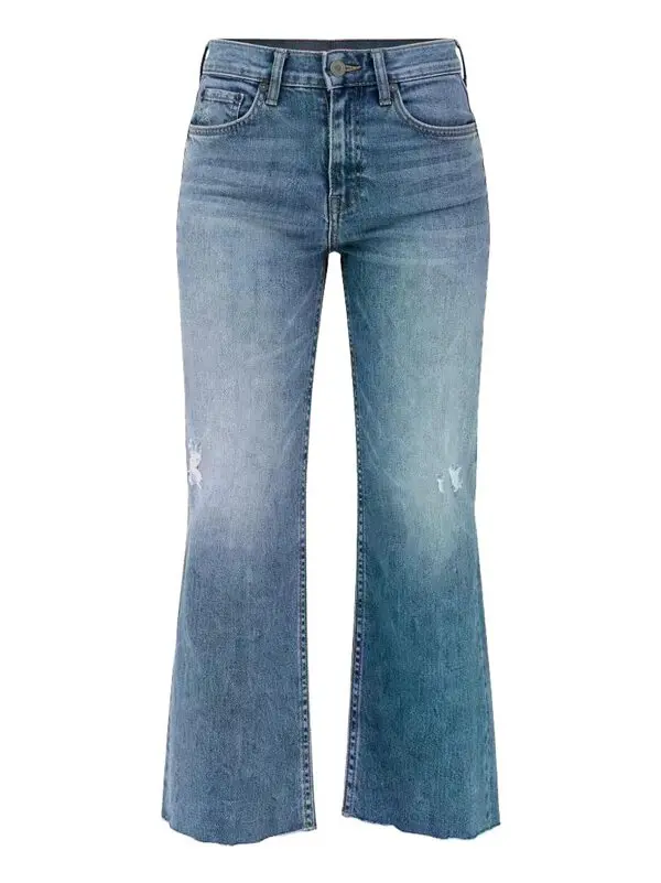 ASKK NY Distressed Wide-leg Jeans - Blue