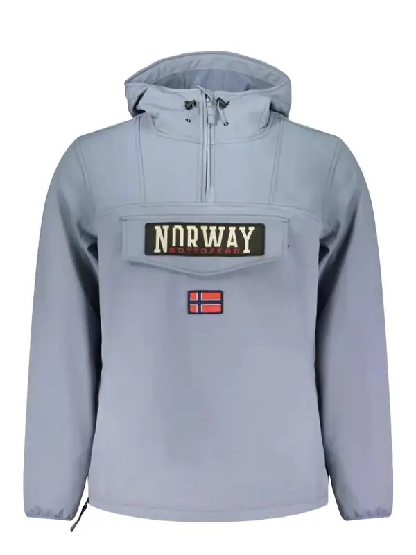 NORWAY 1963 Logo-patch Hooded Jacket - Blue