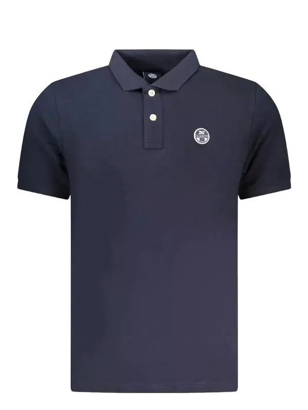 NORTH SAILS Logo-patch Piqué Polo Shirt - Blue