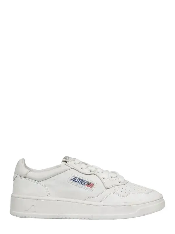AUTRY Perforated-detail Sneakers - White