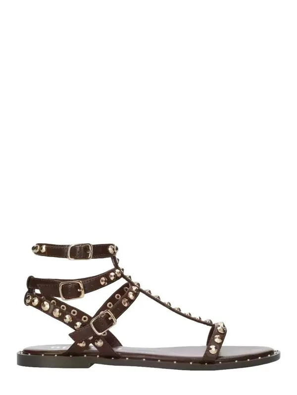 BIBI LOU Zasi Stud-embellished Sandals - Brown