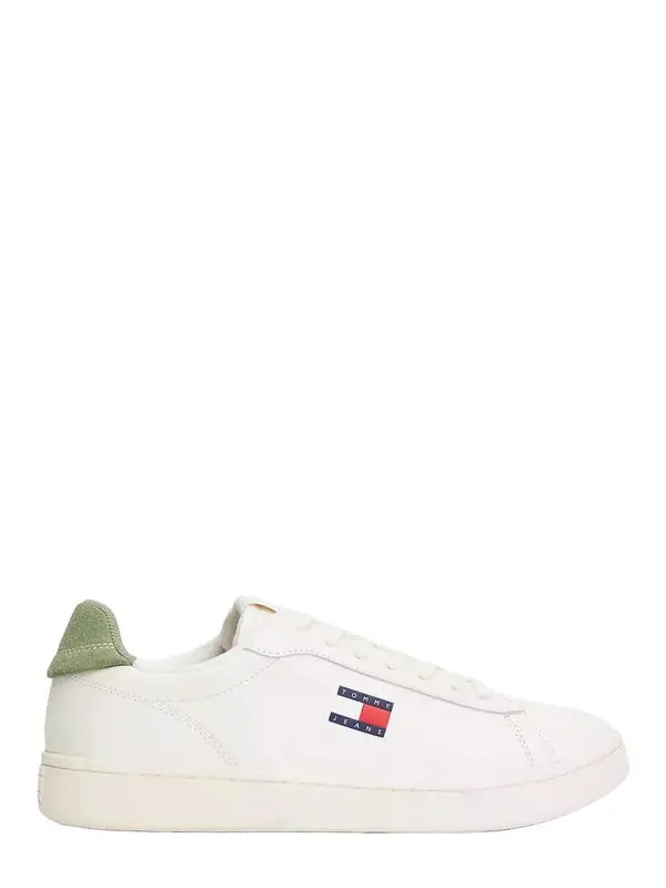 Tommy Hilfiger Archive Court Logo-patch Sneakers - Neutrals