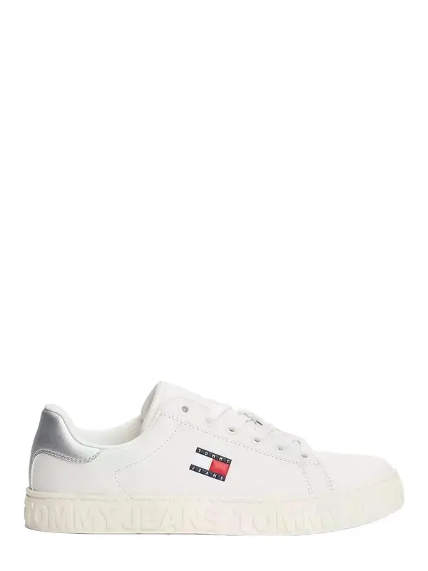 Tommy Hilfiger Logo Detail Low-top Sneakers - White