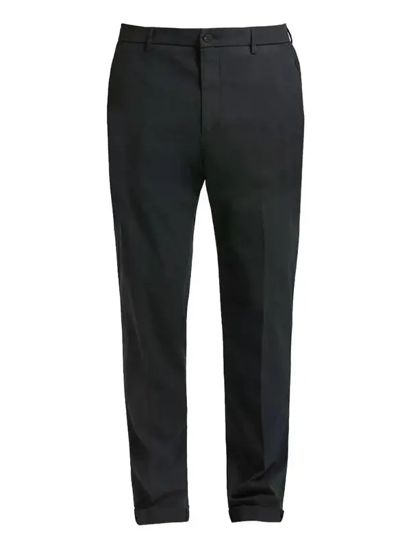Peserico Button-fastening Cotton Chino Trousers - Blue