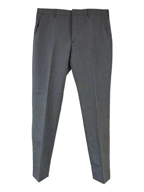 Prada Straight-leg Wool Trousers - Grey