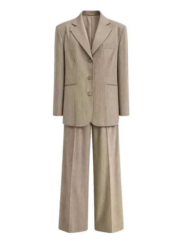 ROOM76 Pinstripe Suit - Neutrals