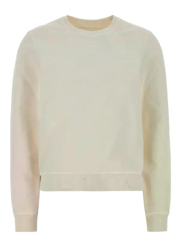 MAISON MARGIELA Cotton Sweatshirt With Four-stitch Moniker - Neutrals