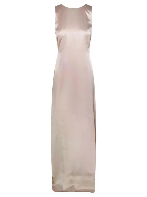 Max Mara Draped Open-back Maxi Dress - Pink