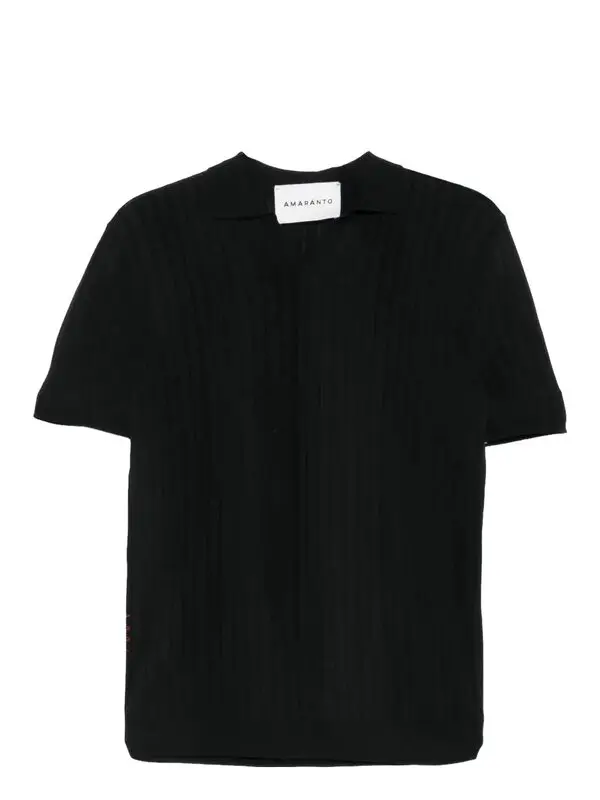AMARANTO Short-sleeves T-shirt - Black