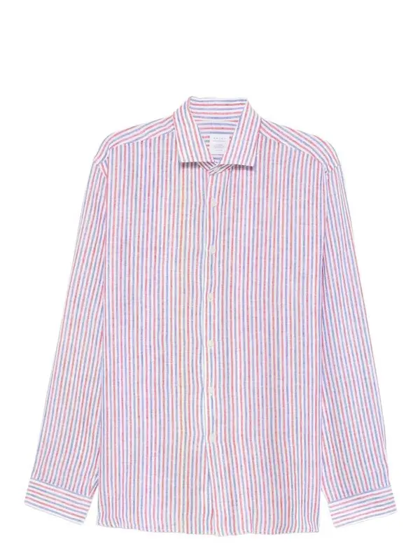 XACUS Striped Long-sleeve Shirt - Blue