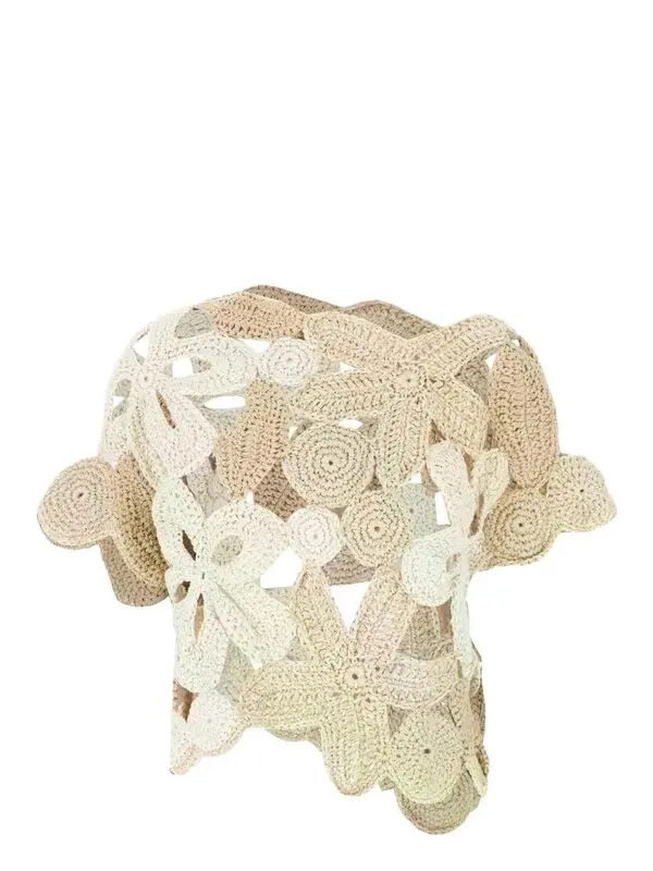 Antonelli Firenze Crochet-knit Blouse - Neutrals