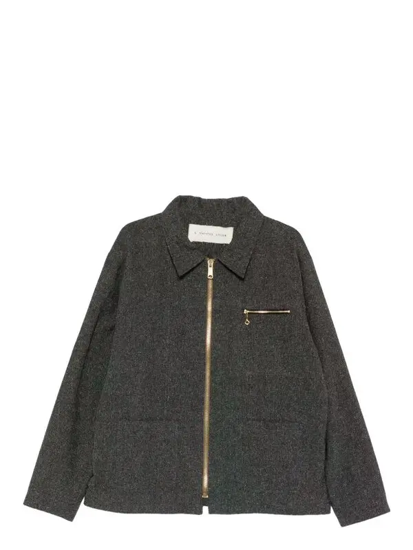 A TENTATIVE ATELIER Zip-up Jacket - Brown