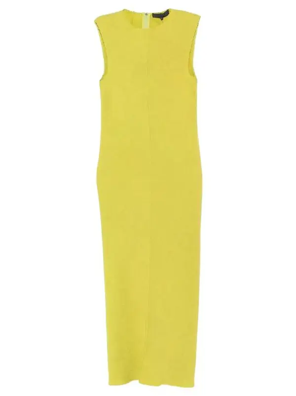 Tibi Textured Sleeveless Midi Dress - Green