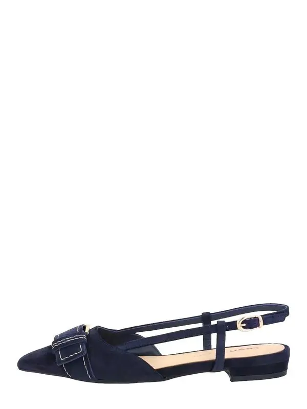 FRAU Buckle-detail Suede Slingbacks - Blue