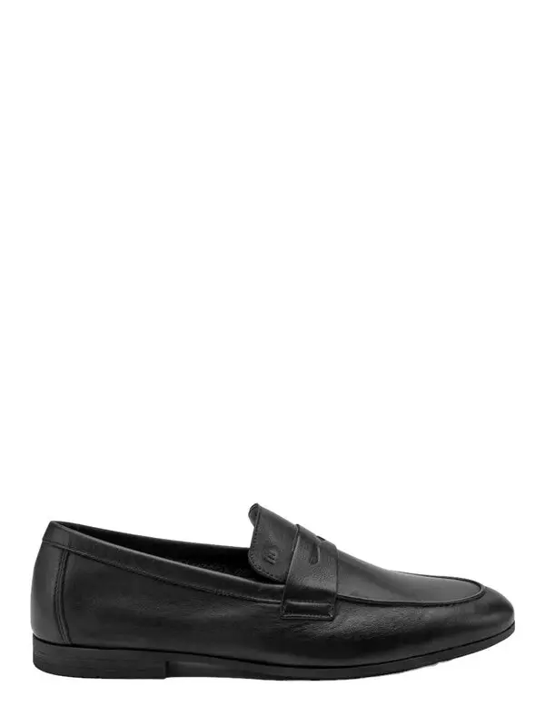 FRAU Leather Loafers - Black