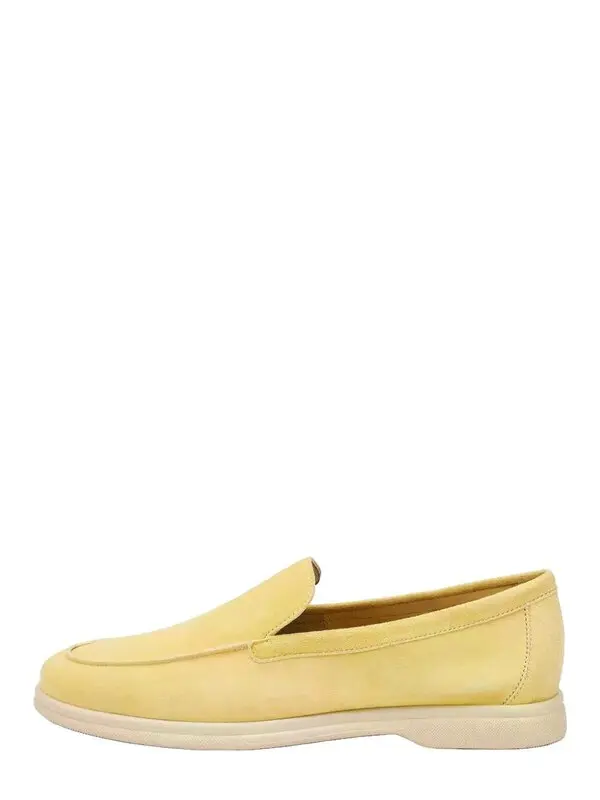 FRAU Deconstructed Suede Loafers - Yellow