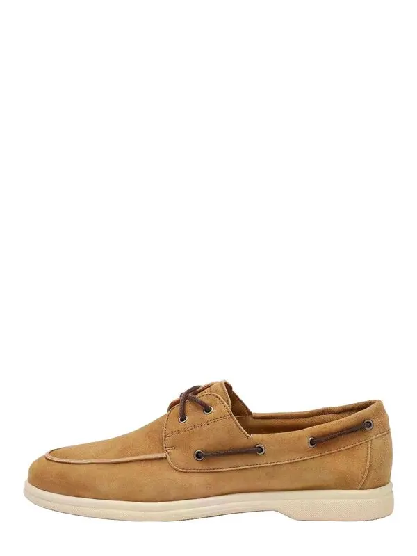 FRAU Suede Boat Shoes - Neutrals