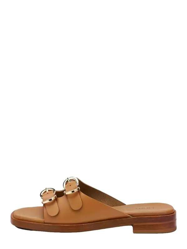 FRAU Double-strap Buckle Sandals - Brown