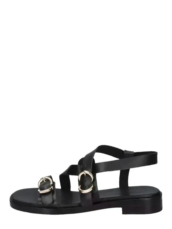 FRAU Multi-strap Leather Sandals - Black
