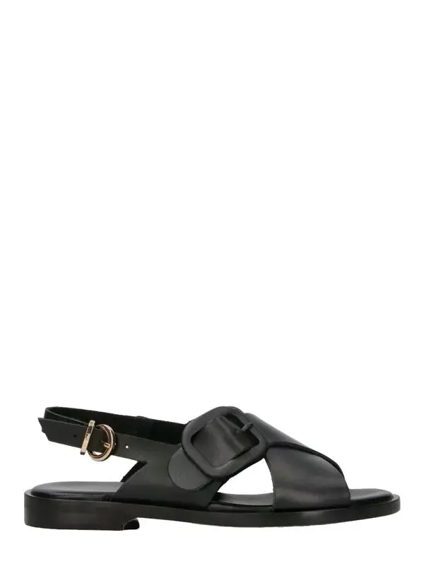 FRAU Crossover-strap Buckle-detail Sandals - Black