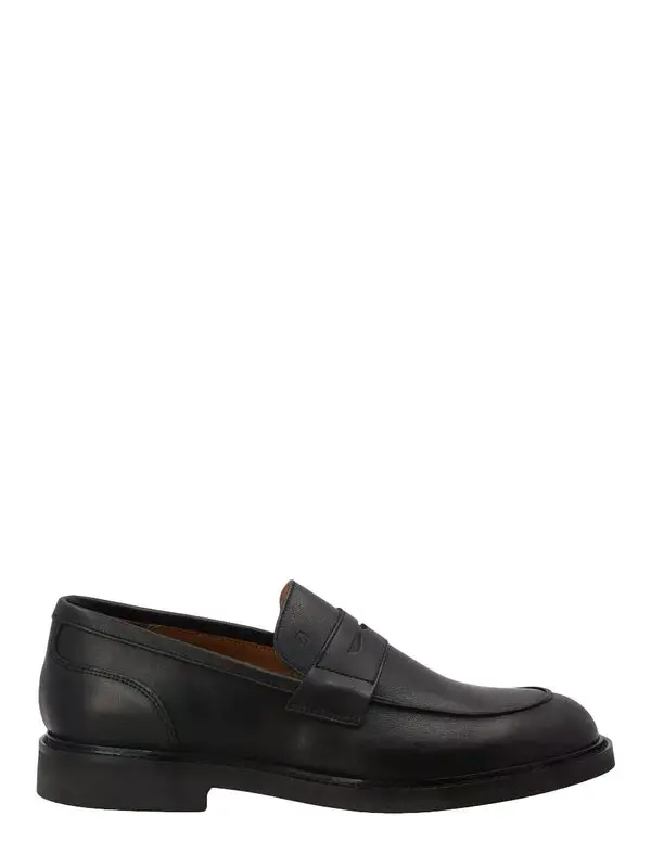 FRAU Leather Loafers - Black