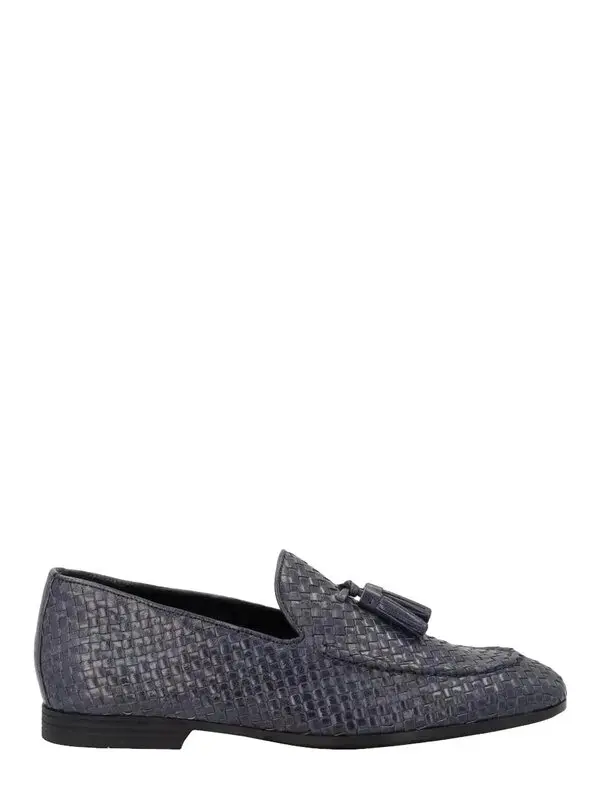 FRAU Woven Tassel Loafers - Blue