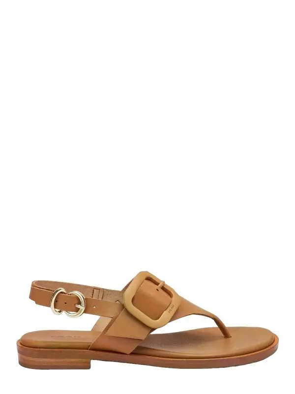 FRAU Buckle-detail Thong Sandals - Neutrals