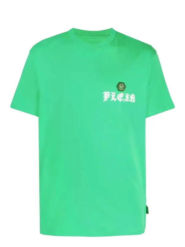 Philipp Plein Gothic Plein' Round-neck T-shirt - Green