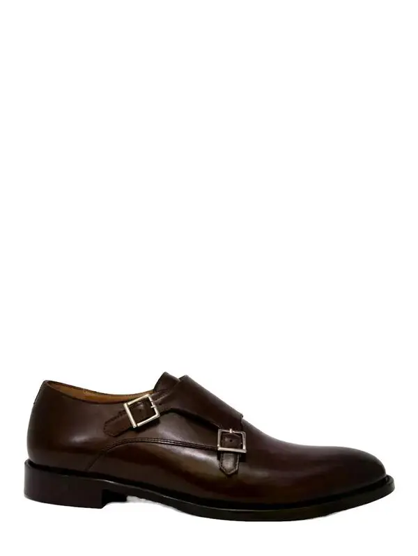 FRANZESE COLLECTION Silvio Berlusconi Double-buckle Monk Shoes - Brown