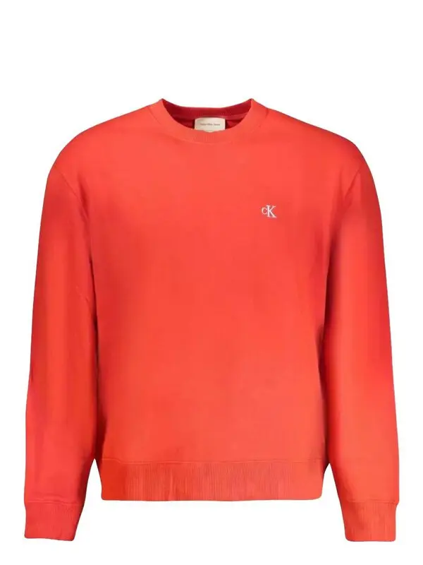 Calvin Klein Logo-print Cotton Sweater - Orange