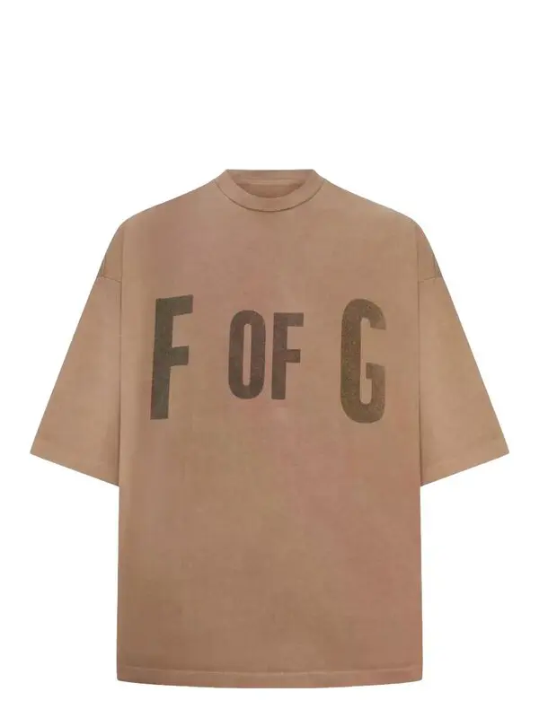 Fear Of God Logo-print T-shirt - Neutrals