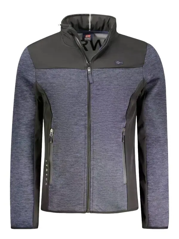 NORWAY 1963 Panelled Zip-up Sport Jacket - Blue