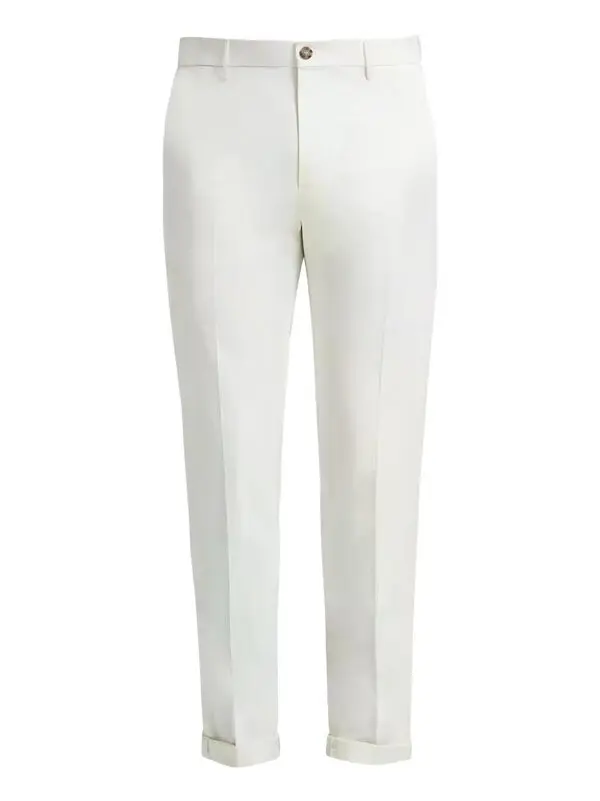Peserico Cotton-gabardine Chino Trousers - Neutrals